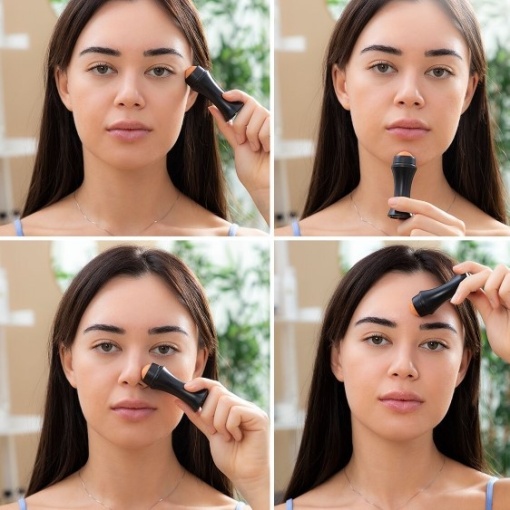 Rolă facială vulcanică matifiantă pentru îmbunătățirea aspectului pieli