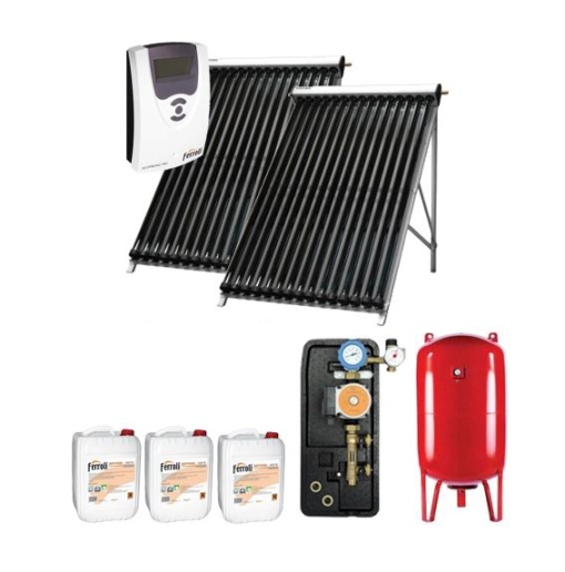 Pachet panouri solare cu 20 tuburi vidate Ferroli Ecotube New