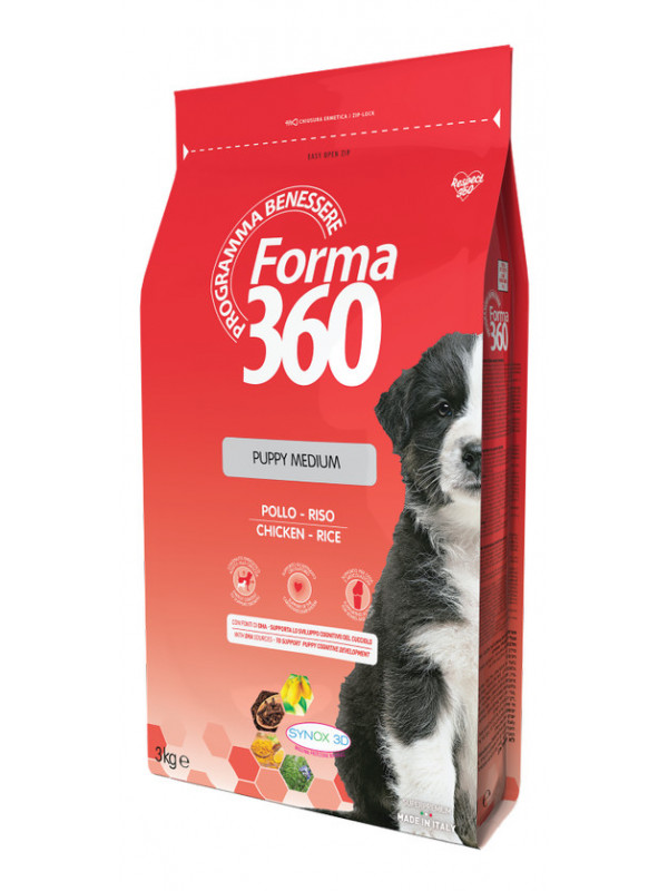Forma 360 Puppy Mediu - Hrana uscata super-premium - Pui si Orez - 3kg