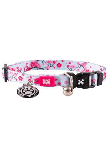 Zgarda pisici Max & Molly Smart ID - Cherry Bloom