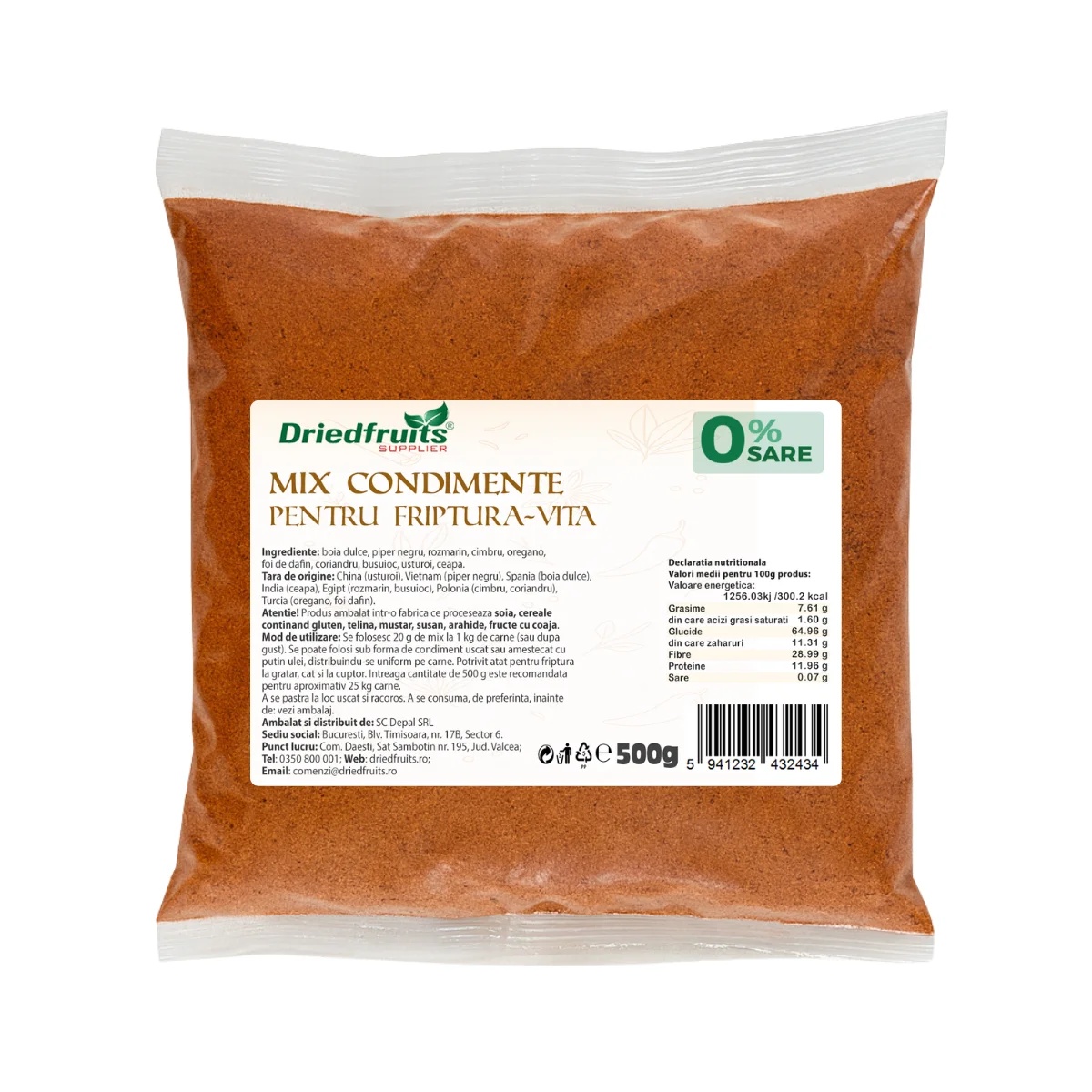 Mix condimente pentru friptura de vita - 500 g