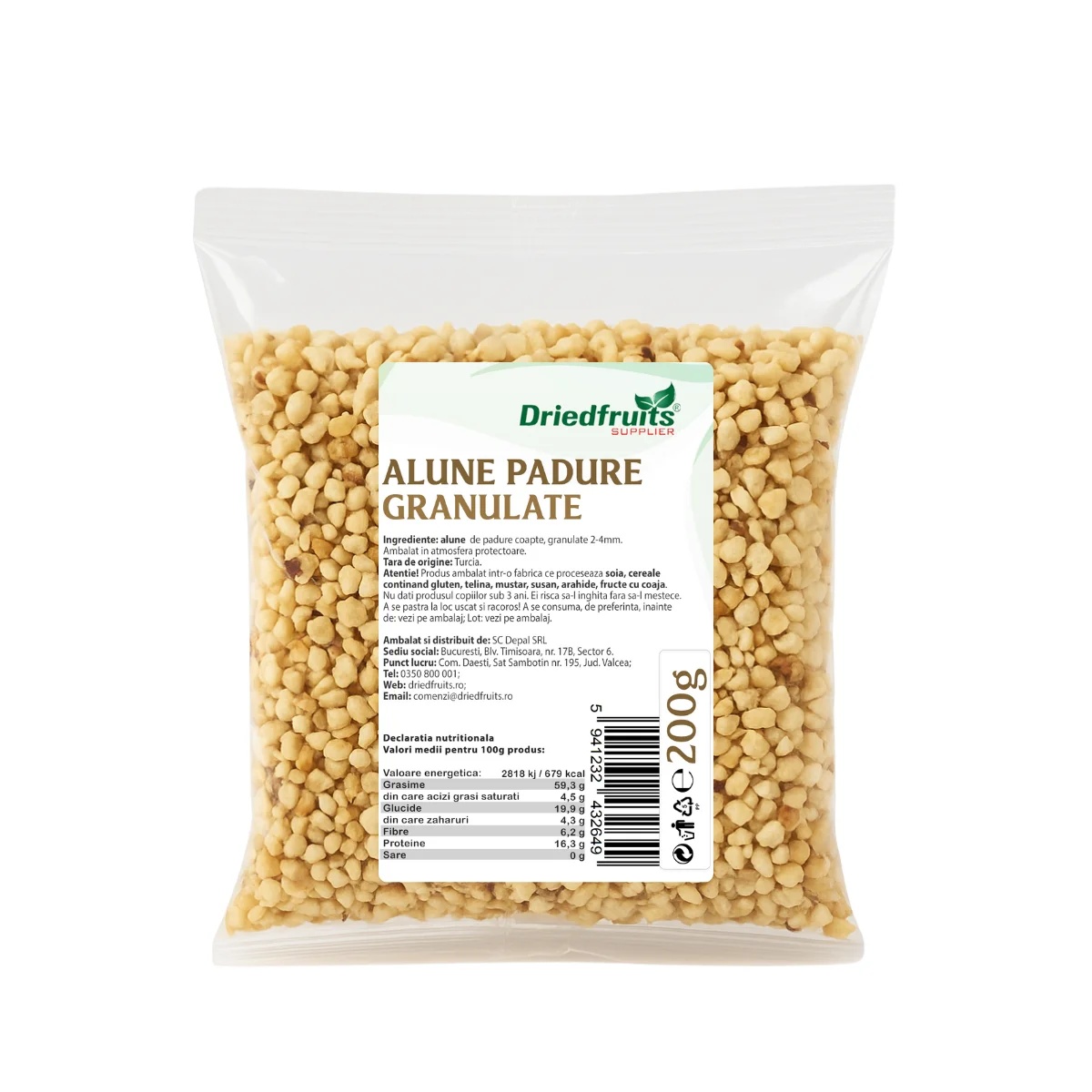 Alune padure granulate - 200 g