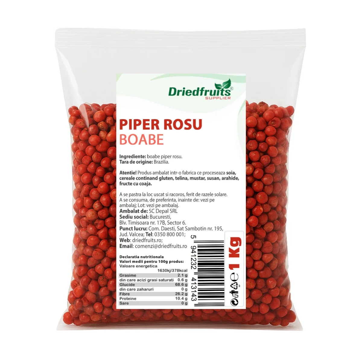 Piper Roșu Boabe Vrac - Calitate Premium la 85 Lei/Kg