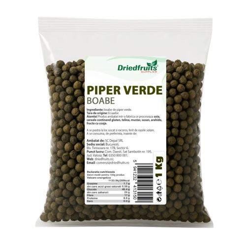 Piper Verde Boabe Vrac Pret Bun - DriedFruits.ro