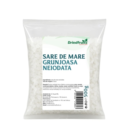 Sare de mare (grunjoasa) neiodata - 500 g