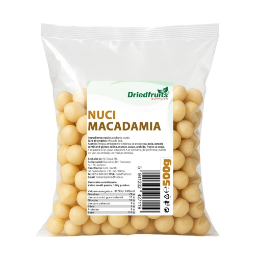 Nuci macadamia crude - 500 g