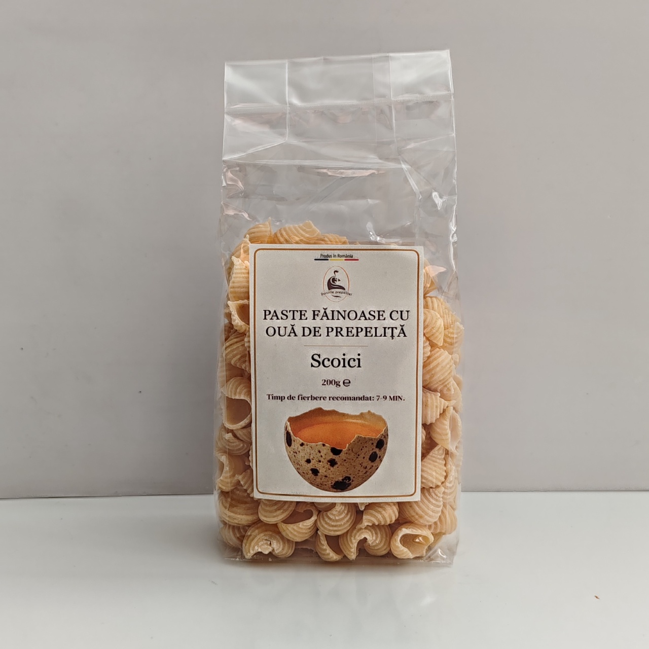 Paste Scoici cu oua de prepelita 200g - Darurile Prepelitei