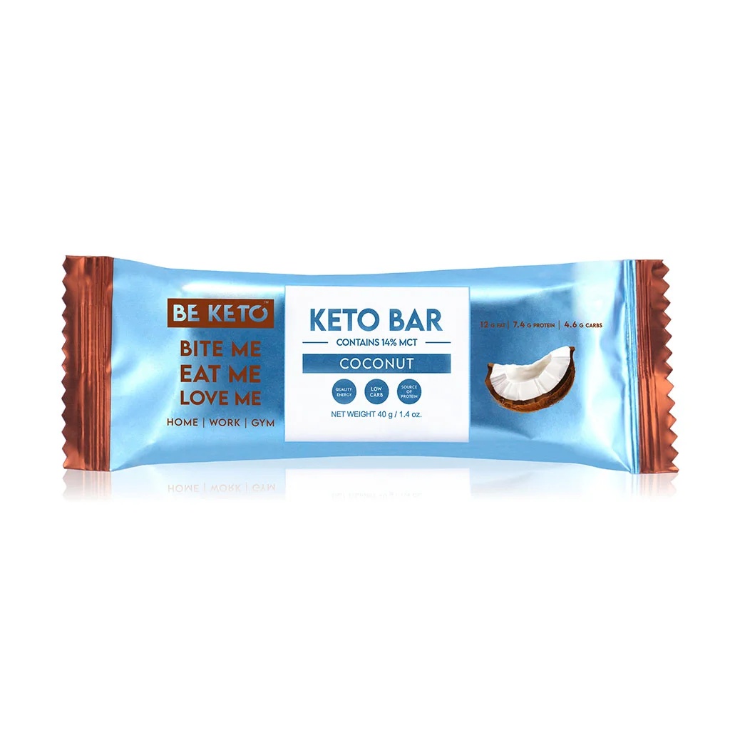 Keto Bar Cocos & Ciocolată – Baton Keto cu MCT | 40g