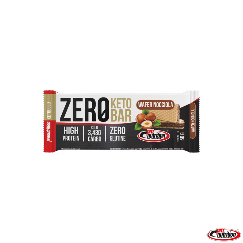 Zero Keto Bar Wafer Nocciola – Baton proteic keto fără zahăr, cu gust ...