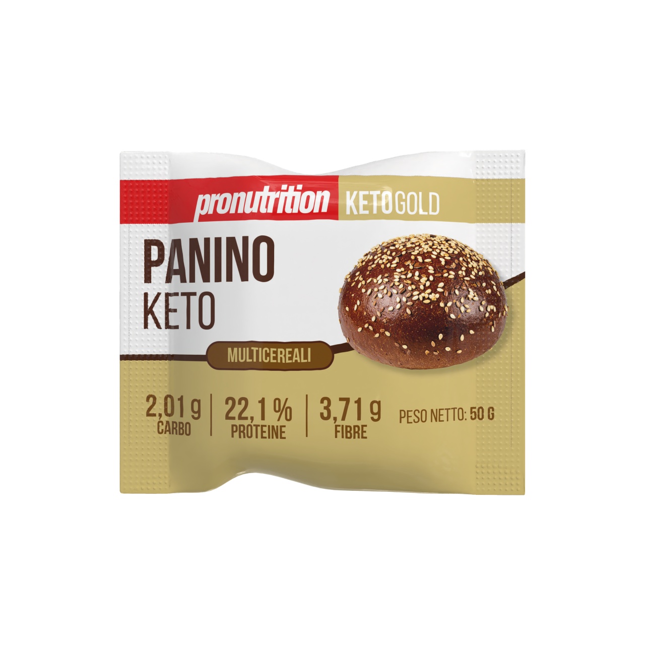 Chifla keto multicereale (fara zahar, proteica, lowcarb) 50g - Pronutrition
