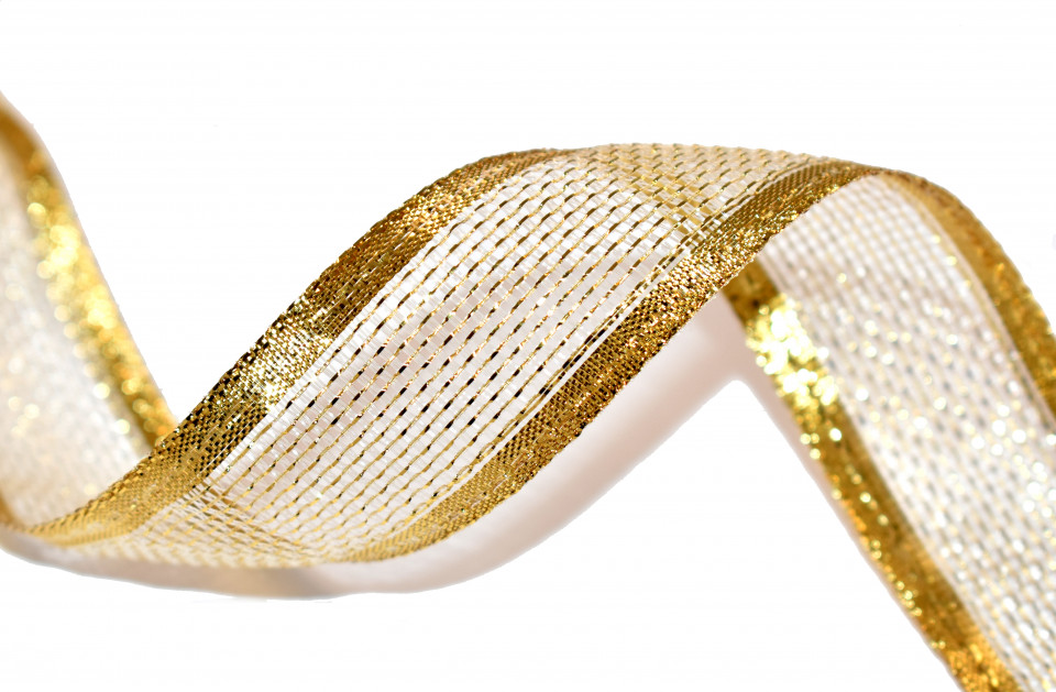 Banda Printesa 30 mm - 50 m rola - auriu