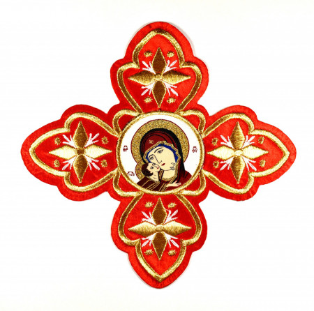 Ornament bisericesc - rosu