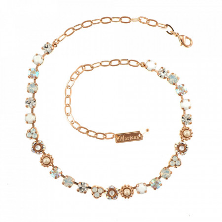 Colier placat cu Aur roz de 24K, cu cristale originale, Seashell | 3028 ...