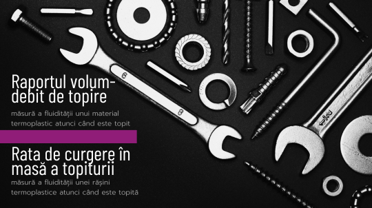Raportul volum-debit de topire. Rata de curgere în masă a topiturii ...