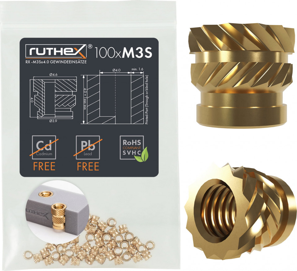 Inserturi filetate - Filamente3D.ro