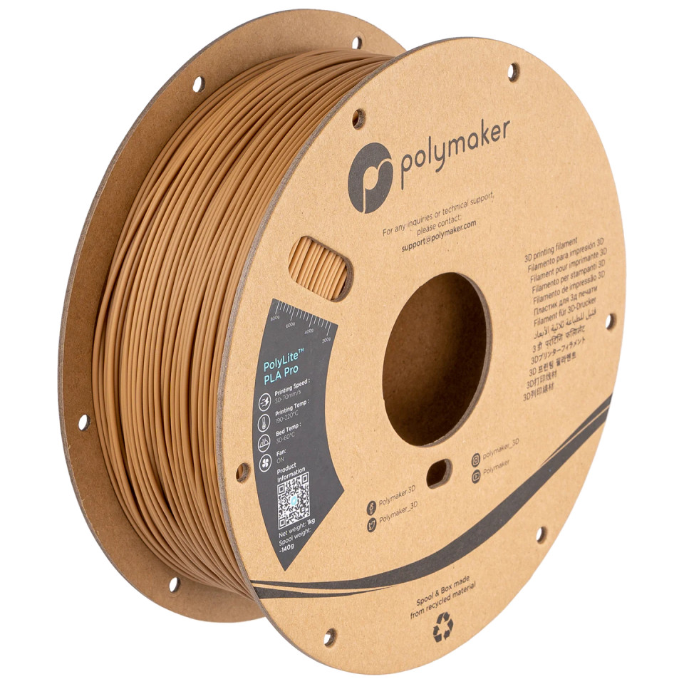 Filament PolyLite PLA PRO Army Beige | Polymaker - Filamente3D