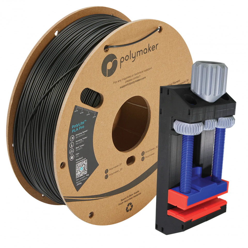 Filament PolyLite PLA PRO Black | Polymaker - Filamente3D