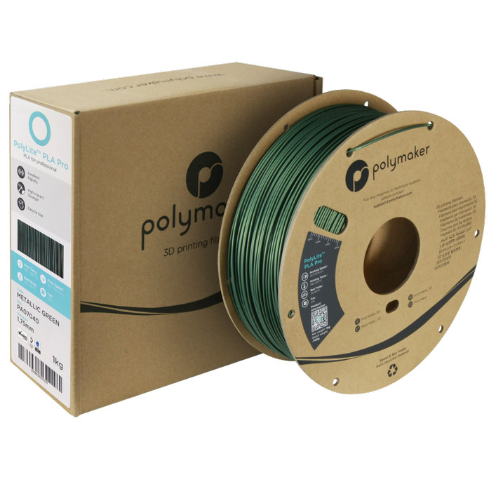 Filament PolyLite PLA PRO Metallic Green | Polymaker - Filamente3D