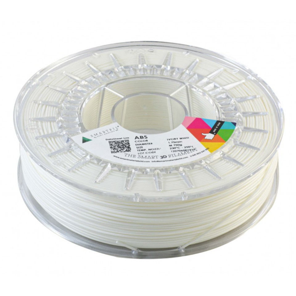 Filament SmartFil ABS Ivory White | Smart Materials 3D - Filamente3D