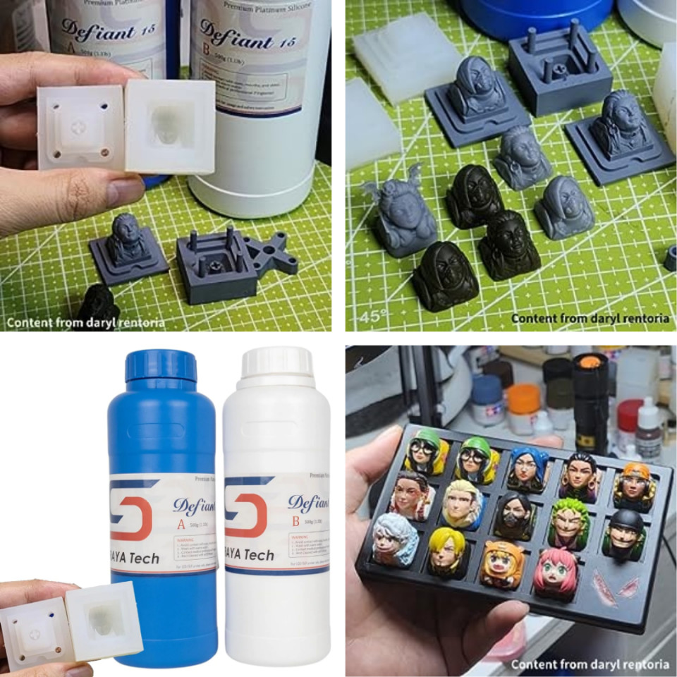 SIRAYA TECH Platinum Silicone - Defiant 15 (500gA + 500gB) - Filamente3D