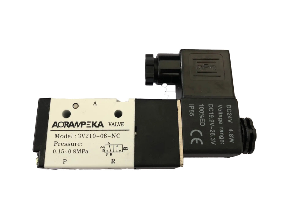 Electrovalva pneumatica 3 cai (o intrare si 2 iesiri) pentru control ...