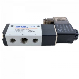 Electrovalva pneumatica 5 cai (o intrare de 1/4" - 2 iesiri 12mm si ...