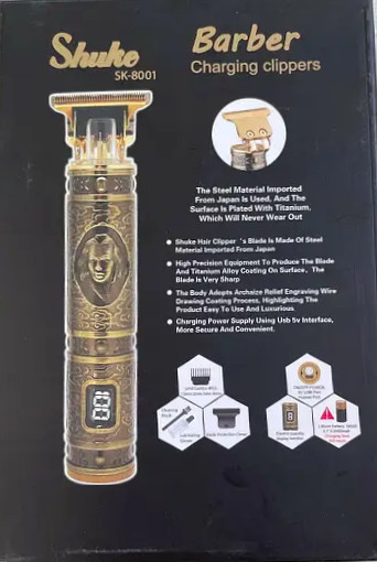 Trimmer Electric Shuke Barber SK-8001 cu lama metalica- ideal pentru ...