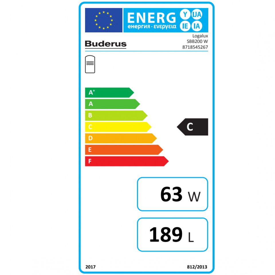 DHW Storage Tank SBB200W with 2 coils