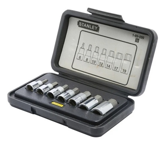 Stanley 1-89-099 Trusa 7 piese tubulare 1/2" cu cap imbus