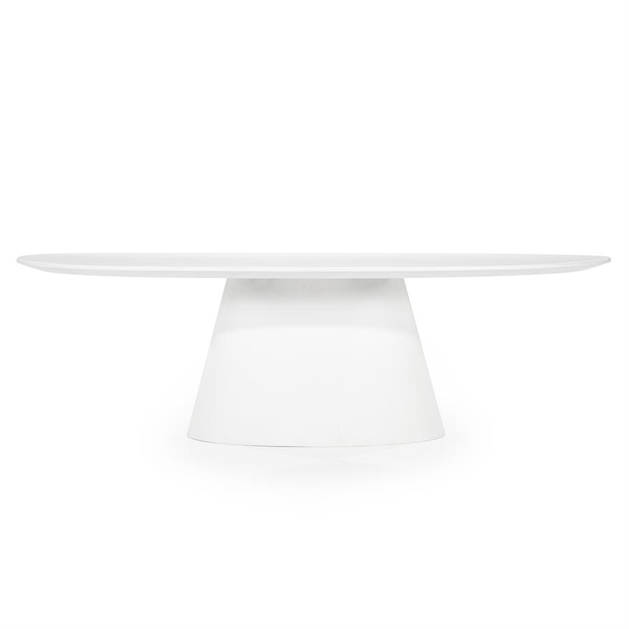 MASA DE DINING ELIN OVALA - OXID DE MAGNEZIU / FIBRA DE STICLA - ALB ...