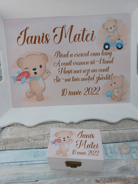 Set Tavita Mot Personalizata Ursulet Teddy bear