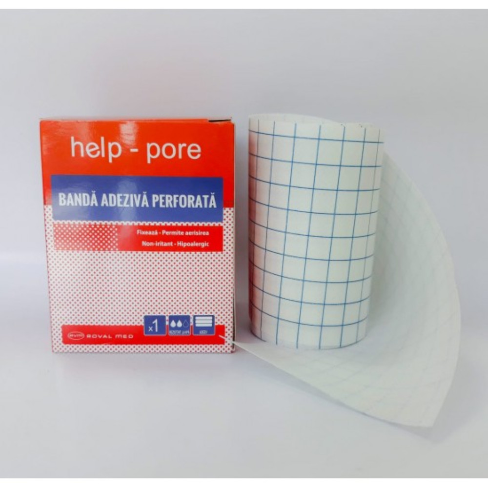 Banda adeziva perforata Help-Pore 10cm x 10m