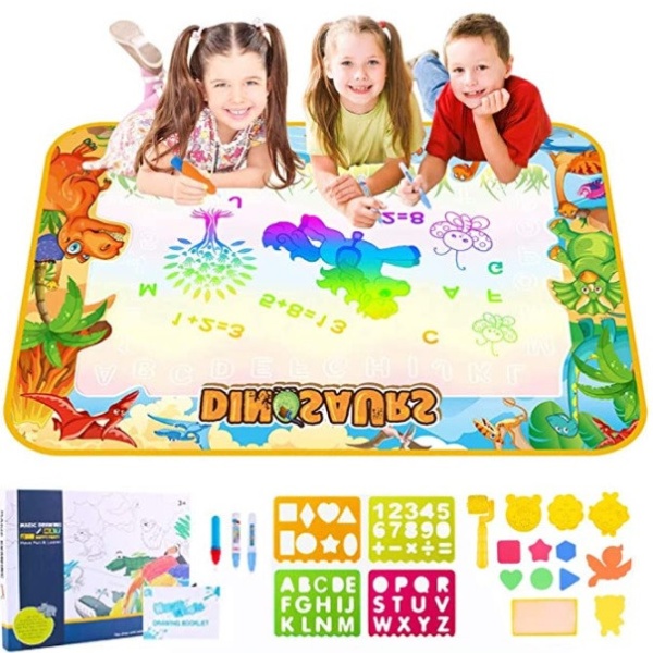 Covorasul Magic Drool Dino- 100x70cm - Jucarie educativa de colorat cu ...