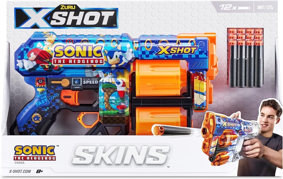 ZURU X-Shot Skins - Dread Sonic, dart blaster