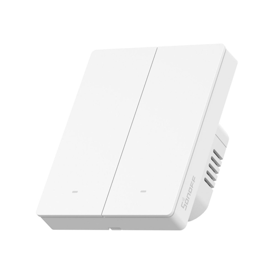 Sonoff M5-2C-80 2 Channel Smart Wall Switch, Matter compatible white