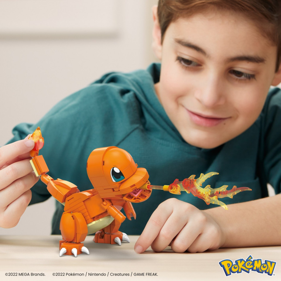POKEMON MEGA CONSTRUX SET DE CONSTRUCTIE CHARMANDER SALAMECHE 180 PIESE