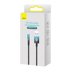 Cablu 90 Baseus MVP 2 cu cot cu USB lateral / mufa Lightning 1m 2.4A ...