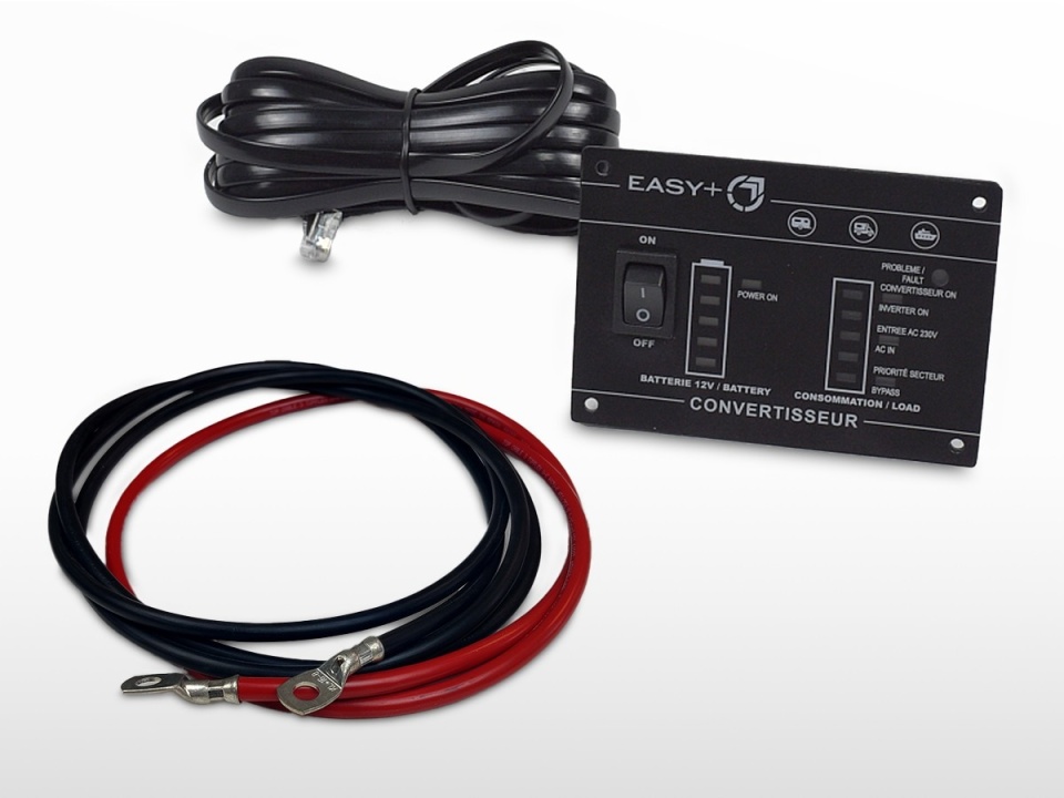 Invertor inteligent 12V / 220V, panou de control si cabluri incluse ...