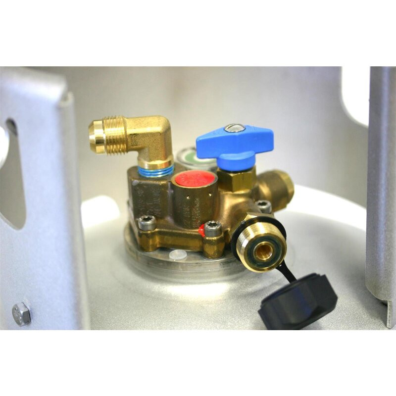 Rezervor GPL reincarcabil, din aluminiu cu multivalva si indicator ...