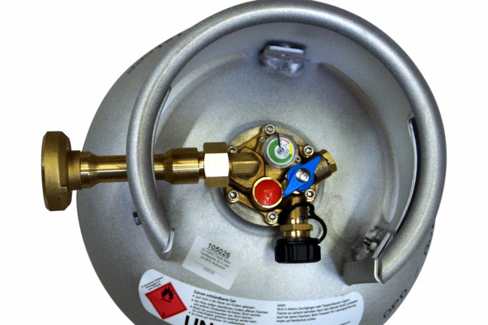 Rezervor GPL din aluminiu, reincarcabil cu multivalva si indicator ...