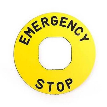 Oznaka za taster sve stop BET60A, 60mm aluminijumska Emas