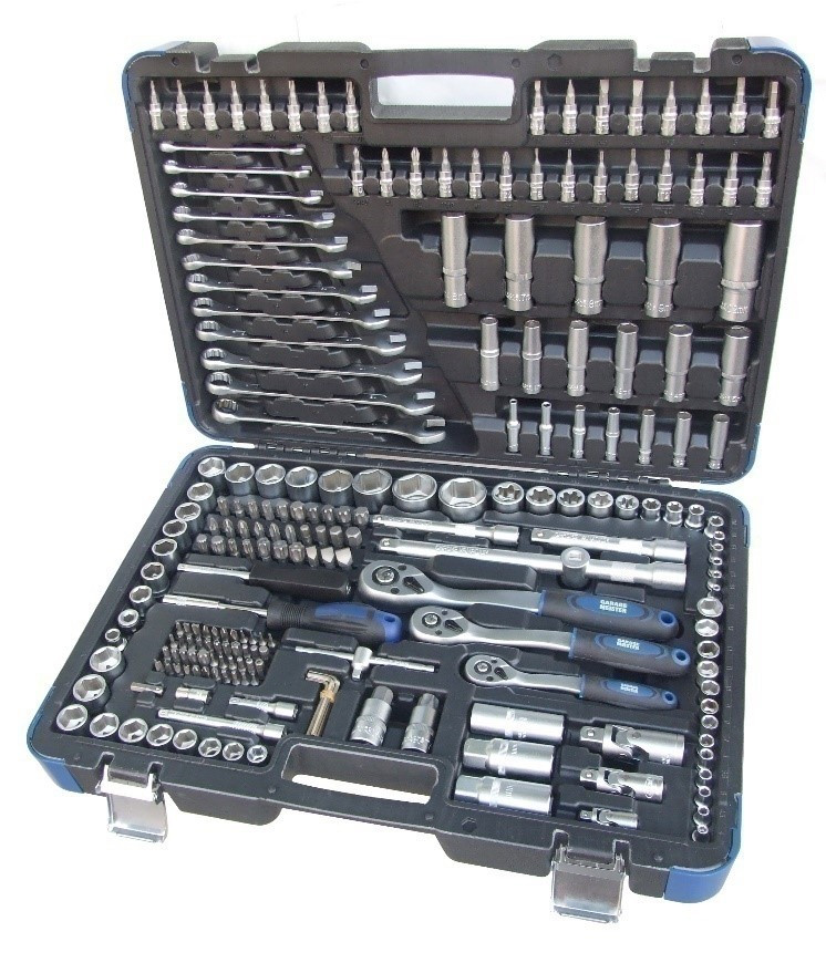 Trusa de scule cu tubulare, biti si chei combinate, antrenare 1/4“ + 3/ ...