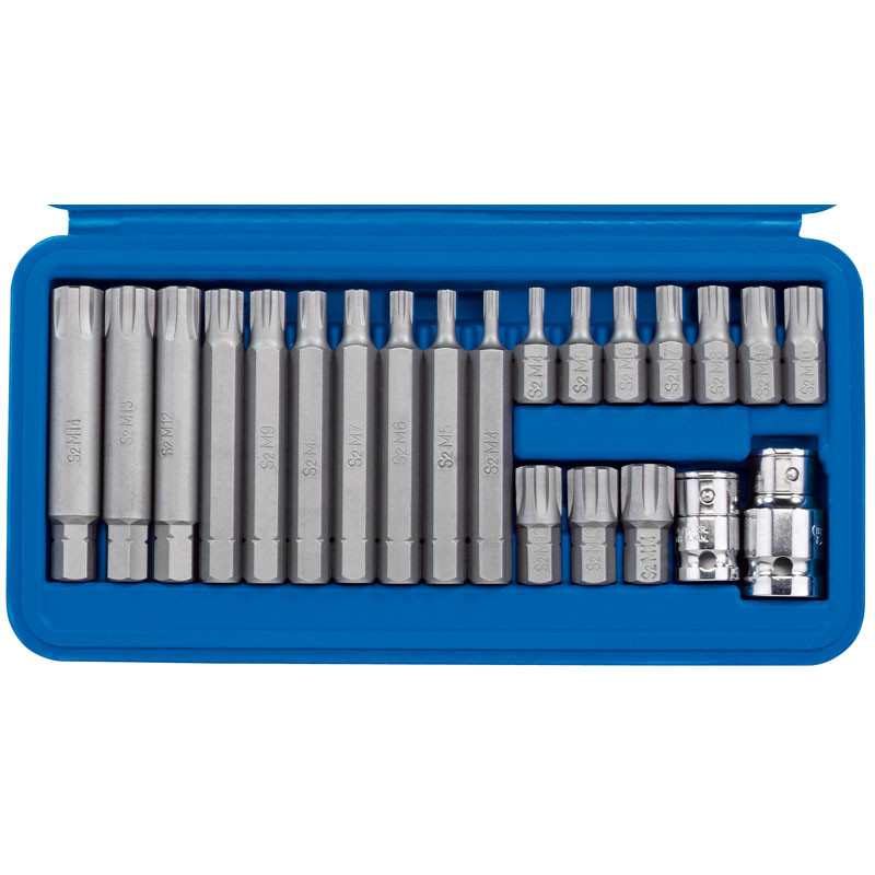 Set de biti Ribe® M4-M13, antrenare 3/8, 1/2", 22 piese, Draper 16347