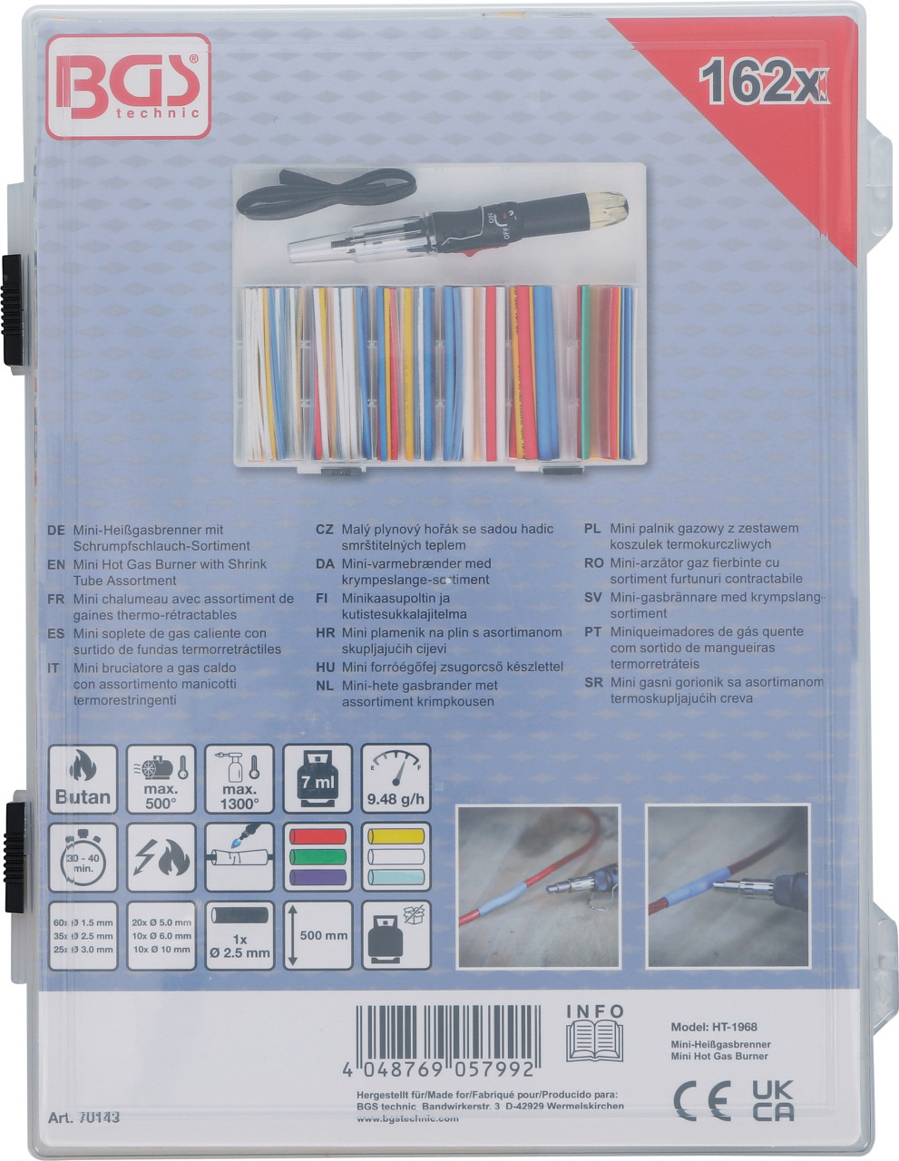Mini-letcon cu gaz, aprindere piezoelectrica + set tuburi contractabile ...