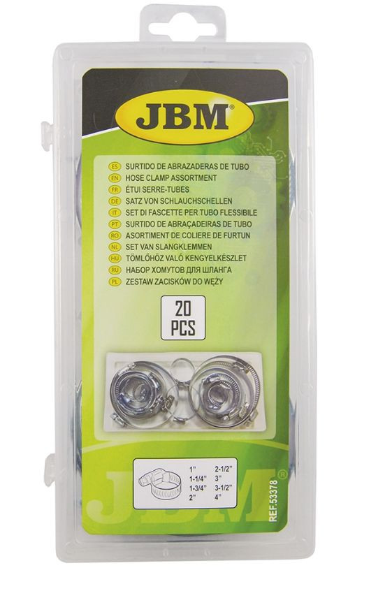 Trusa de coliere de furtun 20 piese, JBM 53378