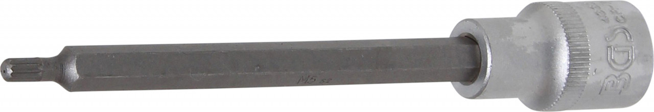 Bit Spline (XZN) M5, lungime 140mm, antrenare cu tubulara 1/2", BGS 4330