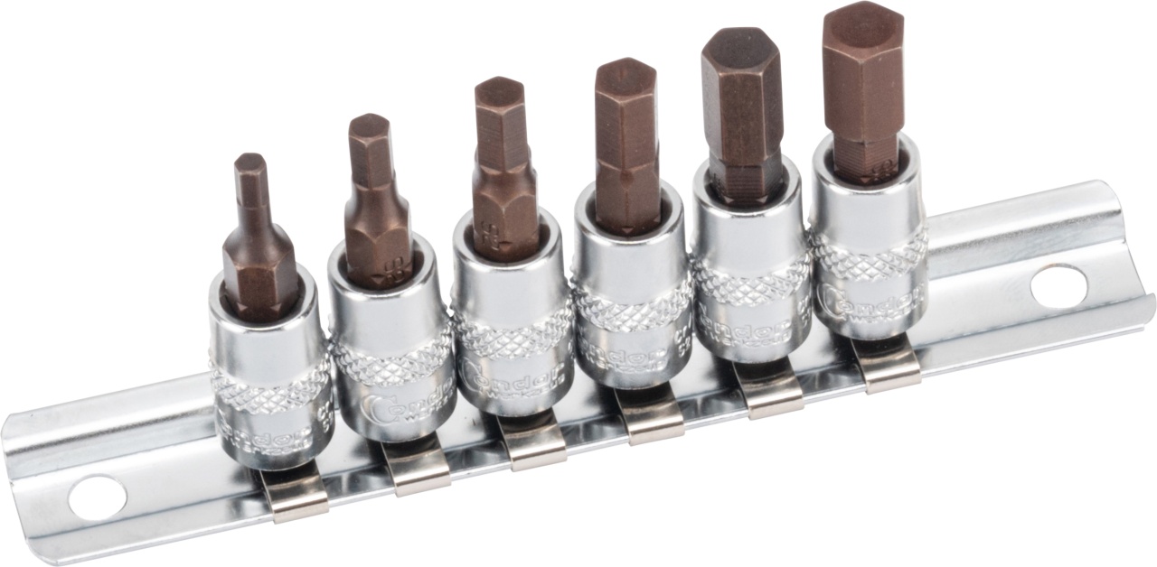 Set biti imbus, xcess performance, act 1/4", hexagon 3-8 mm, 6 piese ...