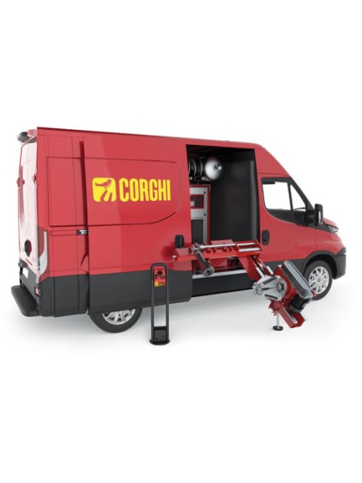Aparat de dejantat mobil pentru roti de camioane, cu generator de ...