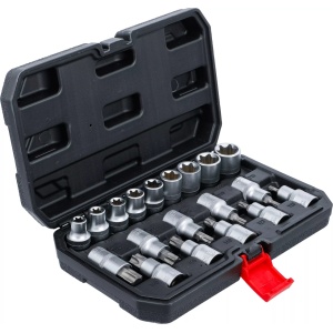 Set biti Profil Torx T20-T70 pe tubulara 1/2" si chei tubulare Profil E ...