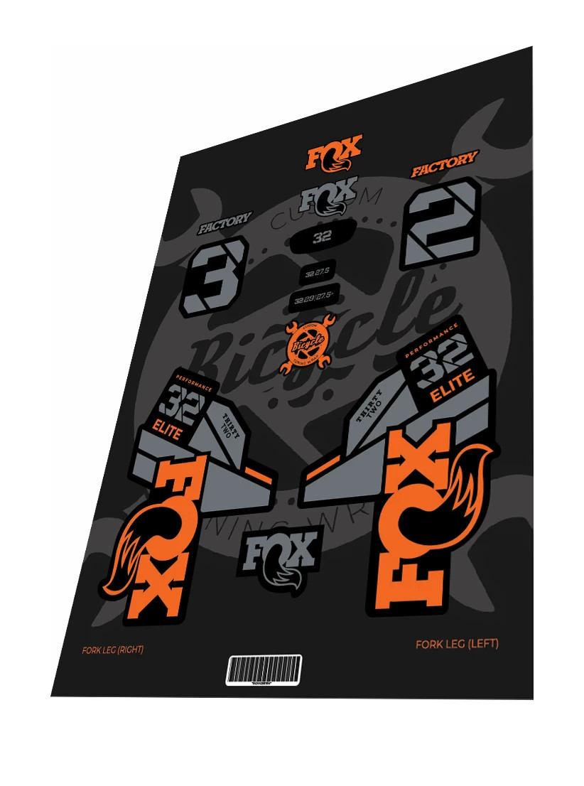 Stickere adezive furca FOX 32 Elite Performance Step-Cast OEM 2021 ...